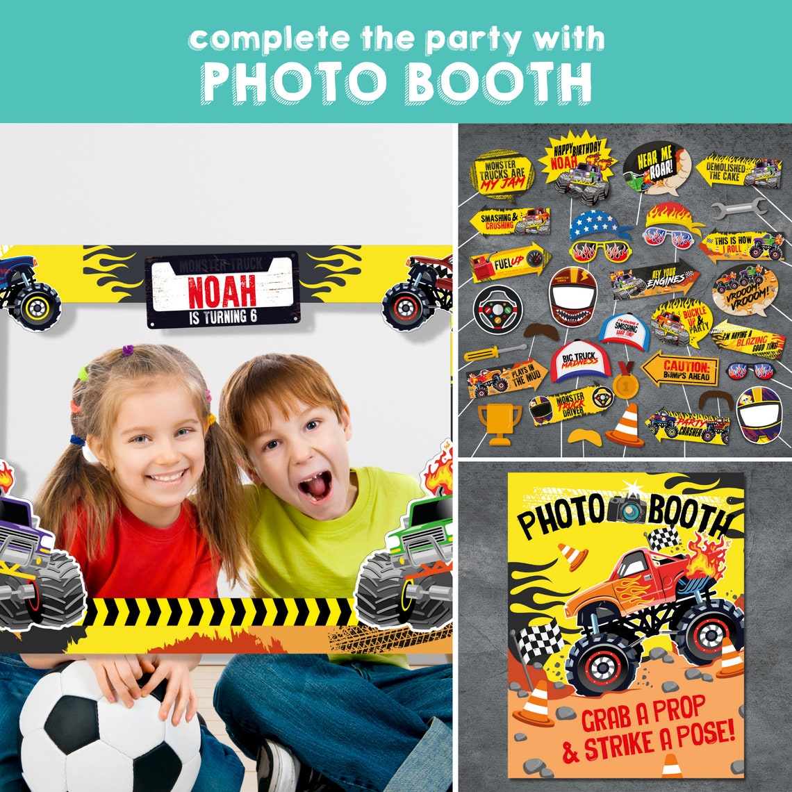 Monster Truck Invitation Ticket/ Monster Jam Ticket Invitation - Etsy