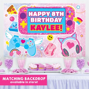 Gamer Girl Party Favors Box Printable/ Pink Video Gaming Party ...