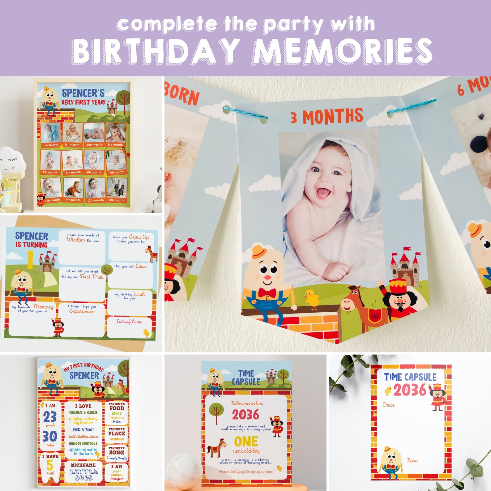 Humpty Dumpty Party Favor Boxes, Snack Box Printable (digital Download ...