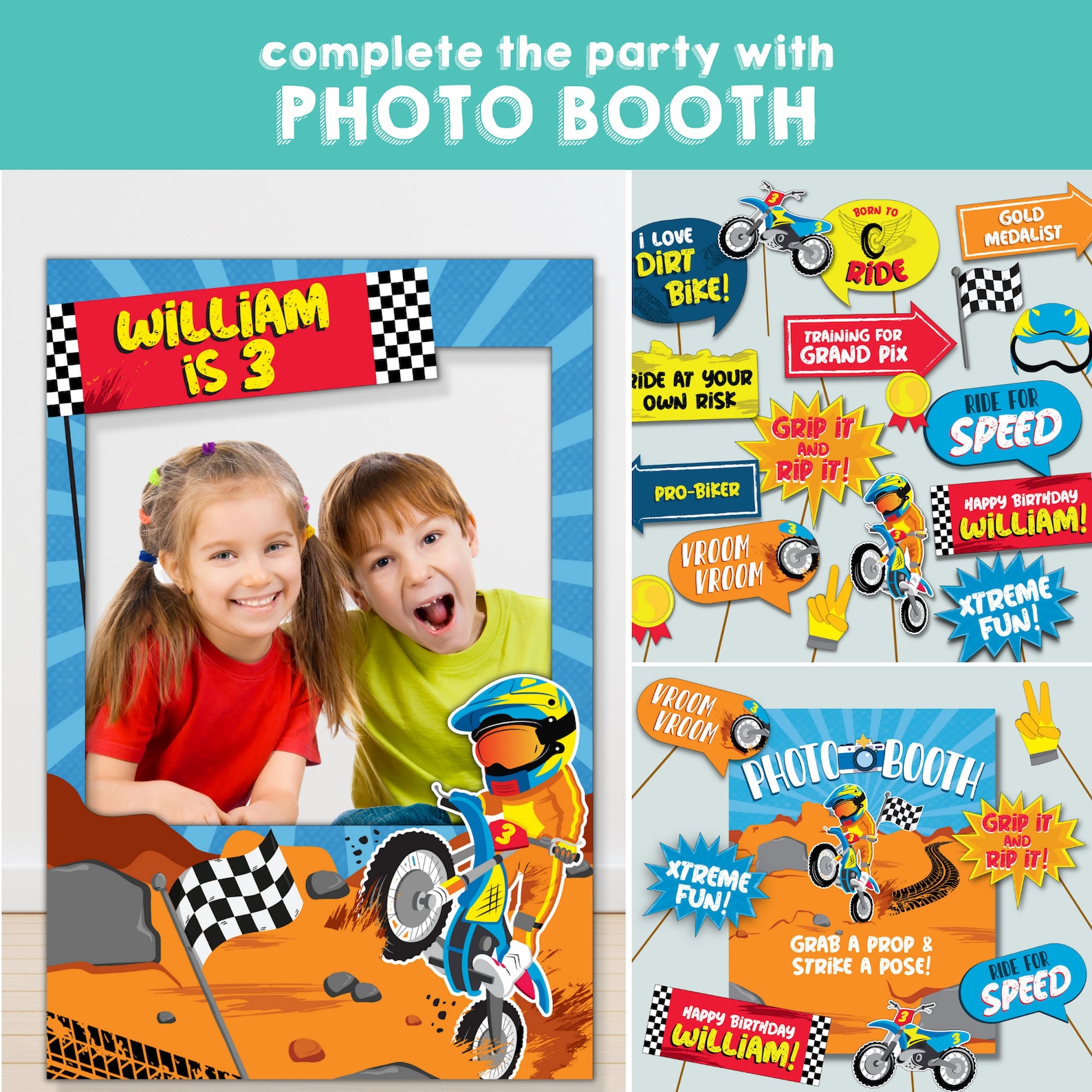 Dirt Bike Party Favors Boxes/ Motocross Snack Box/ Motorbike Popcorn ...