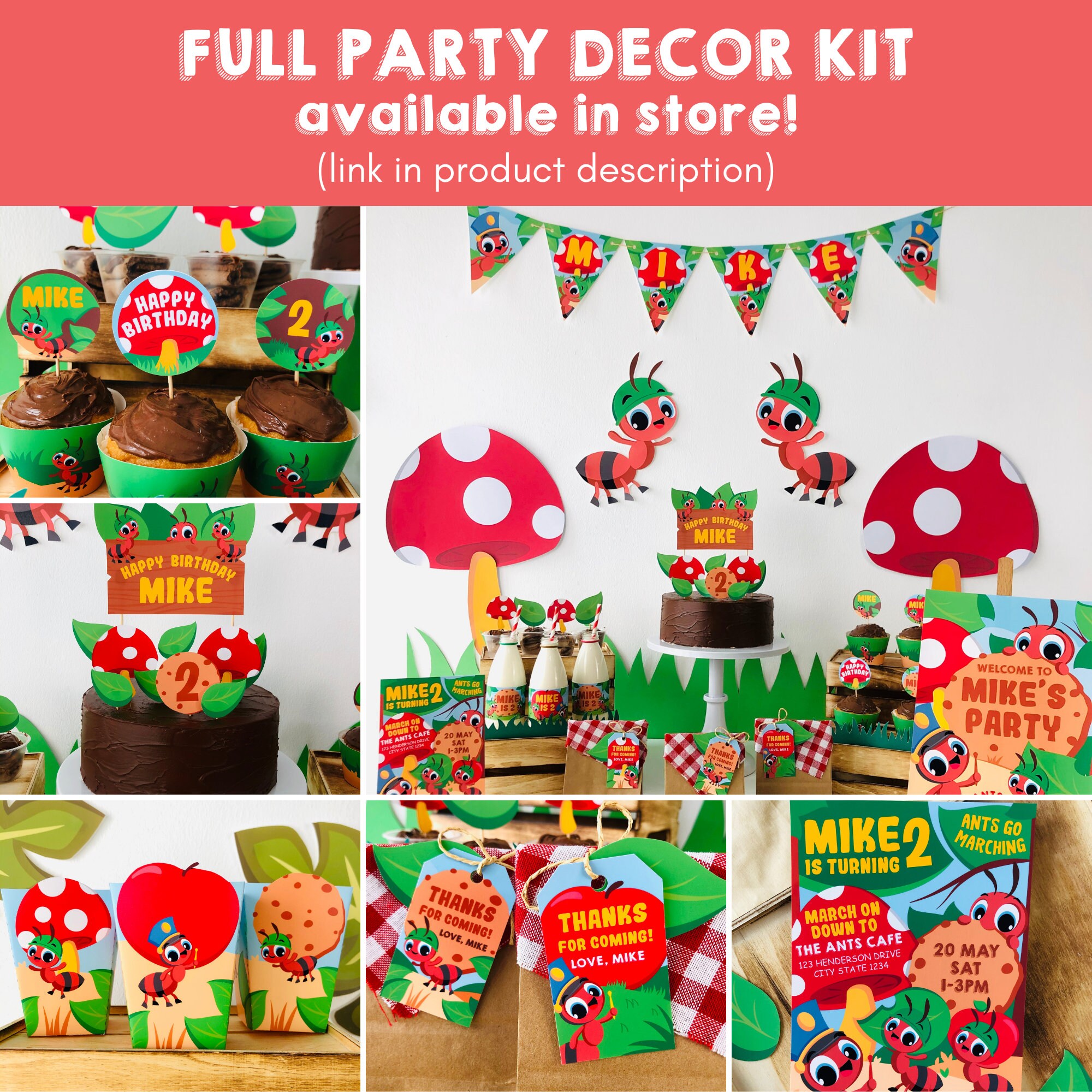 Ants Go Marching Party Welcome Sign (printable) - Etsy