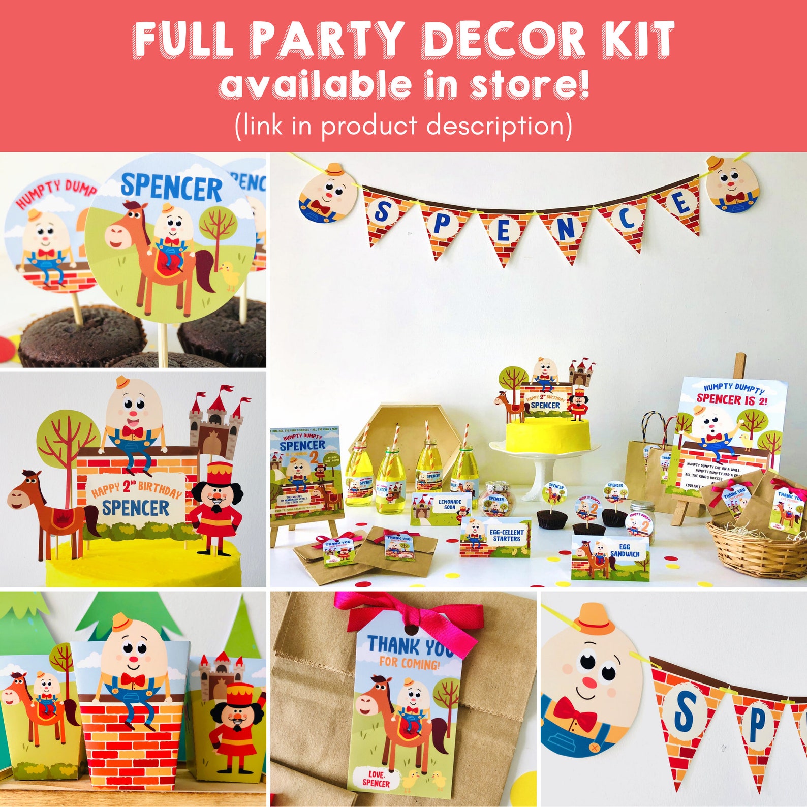 Humpty Dumpty Party Sign, Nursery Rhyme Lyrics (digital Download) - Etsy