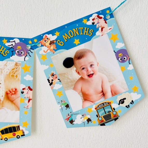 Nursery Rhymes Lullabies Birthday Photo Banner EDITABLE Printable ...