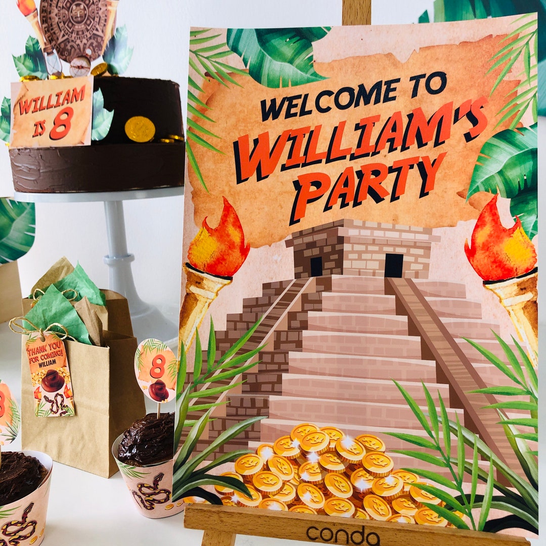 Indiana Jones Party Sign Printable/ Adventure Explorer Welcome Sign ...