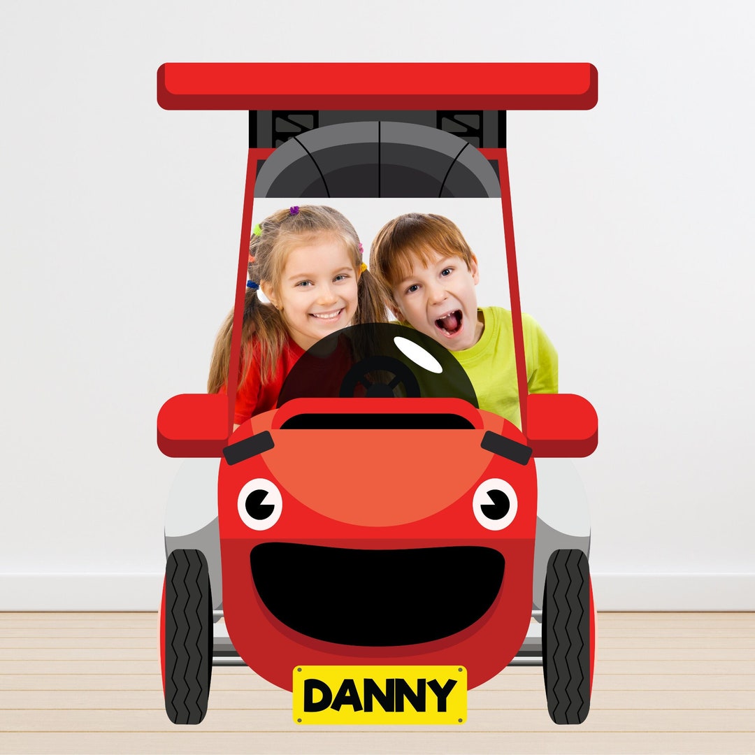 Vintage Race Car Photo Booth Frame EDITABLE Printable/ Red - Etsy