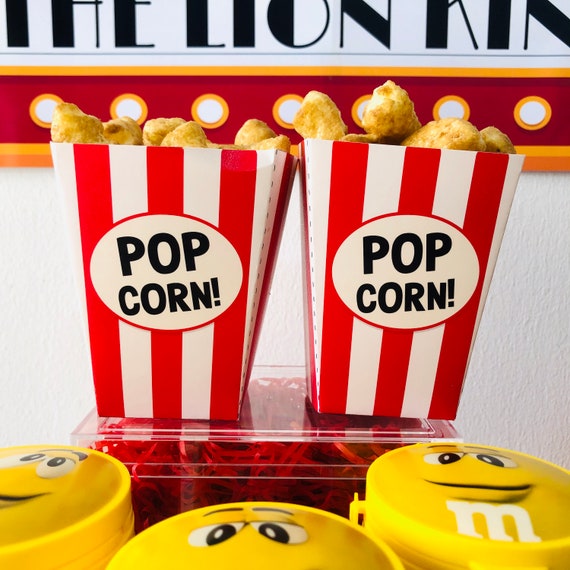 Movie Night Popcorn Box/ Movie Party Favor Box Printable by Pigsy Party ...