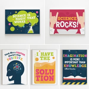 Scientist Classroom Posters/ Science Party Signs Party Decorations ...
