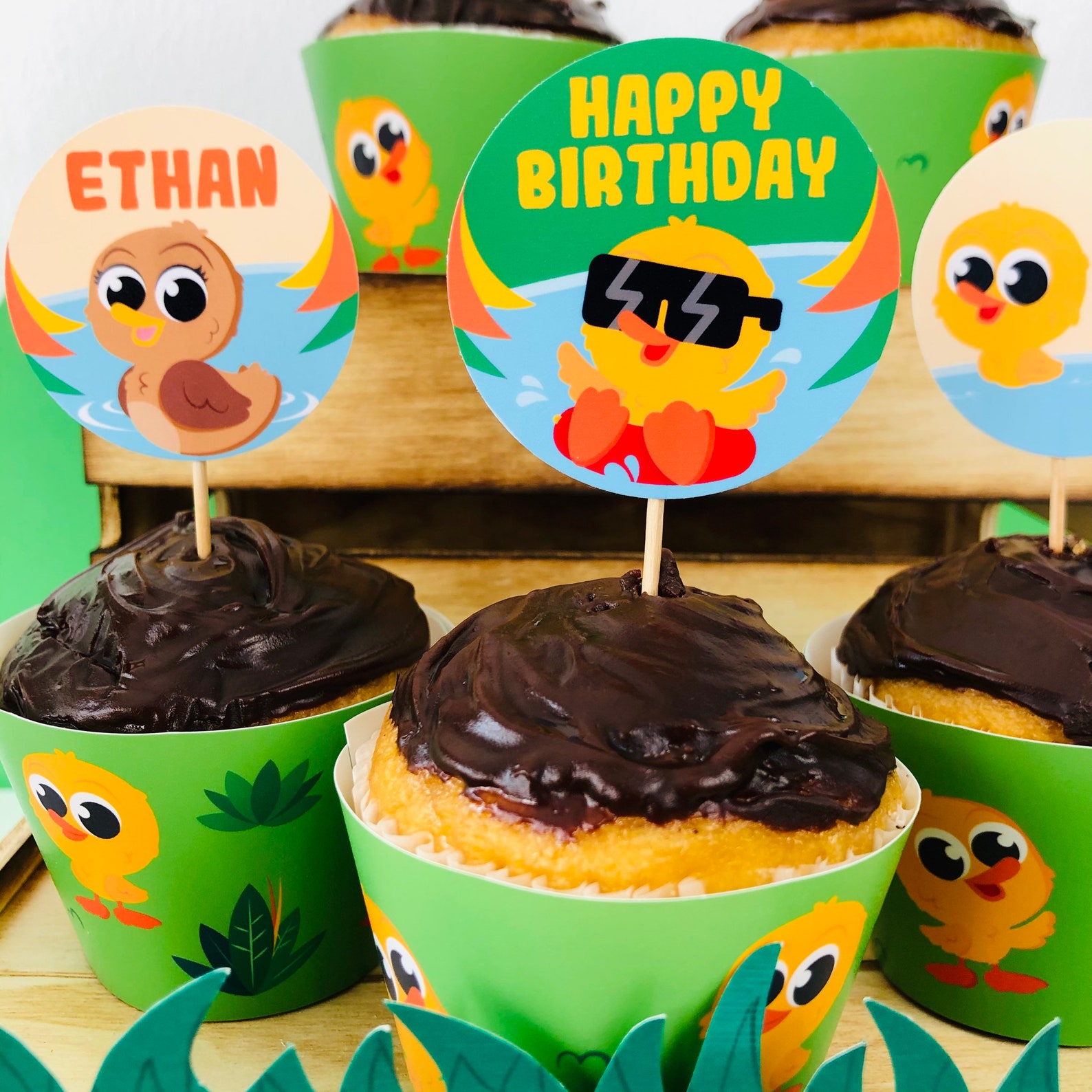 Five Little Ducks Party Cupcake Topper/ 5 Little Ducks Cupcake - Etsy