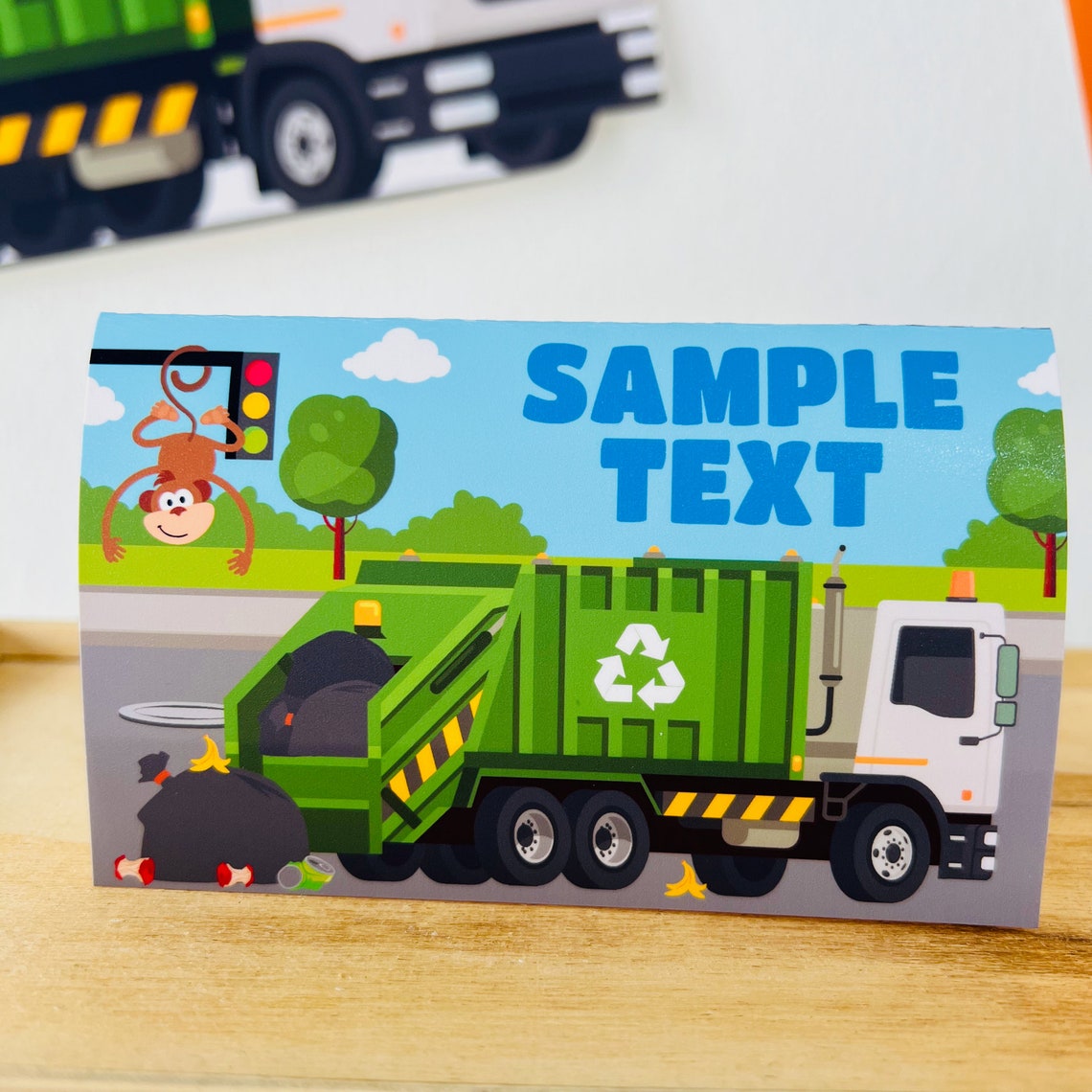 Garbage Truck Party Food Labels Printables/ Trash Bash Party - Etsy