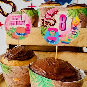 Indiana Jones Girl Party Cupcake Toppers Printable/ Ridley Jones ...