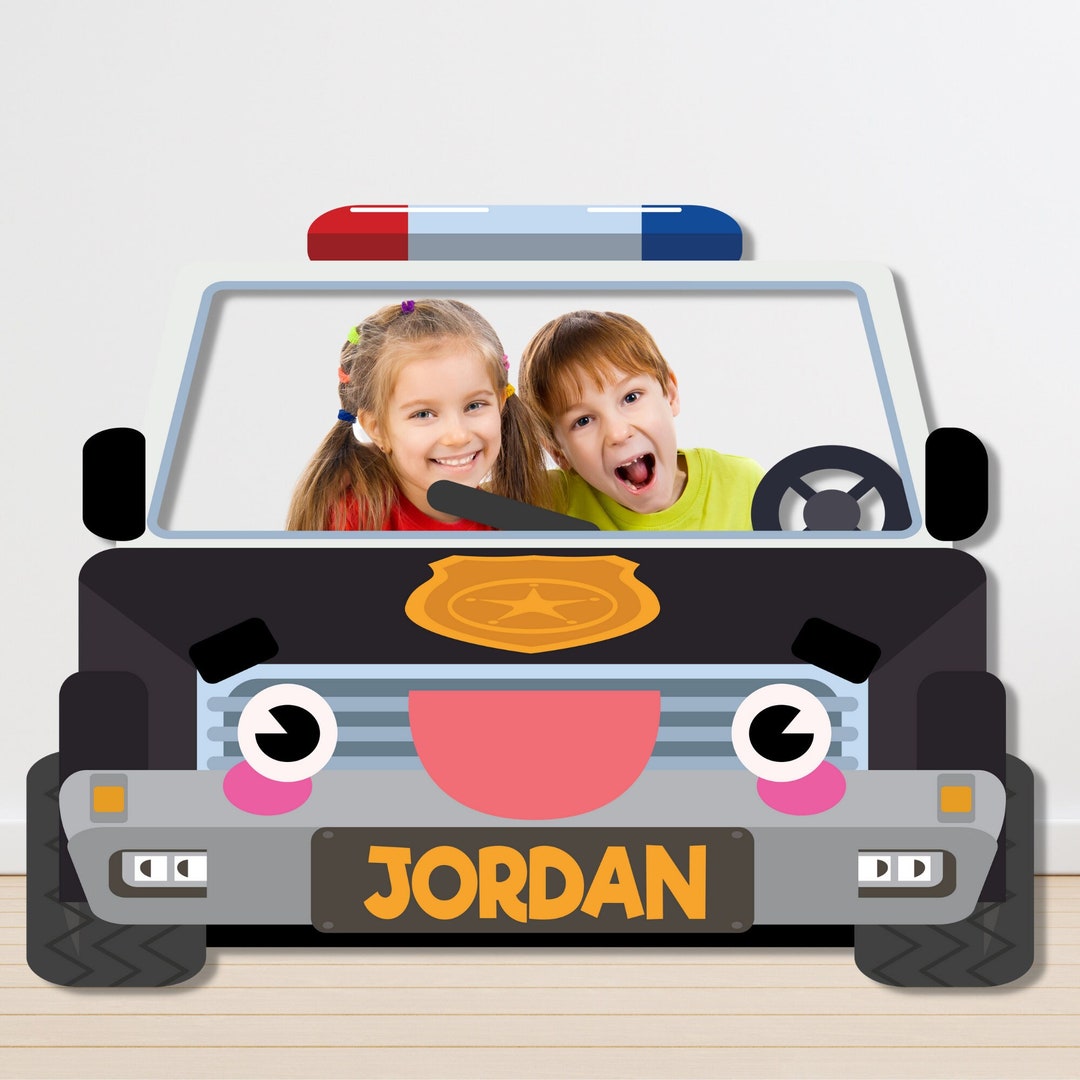 Police Car Photo Booth Props EDITABLE Printable/ Police Party Props ...
