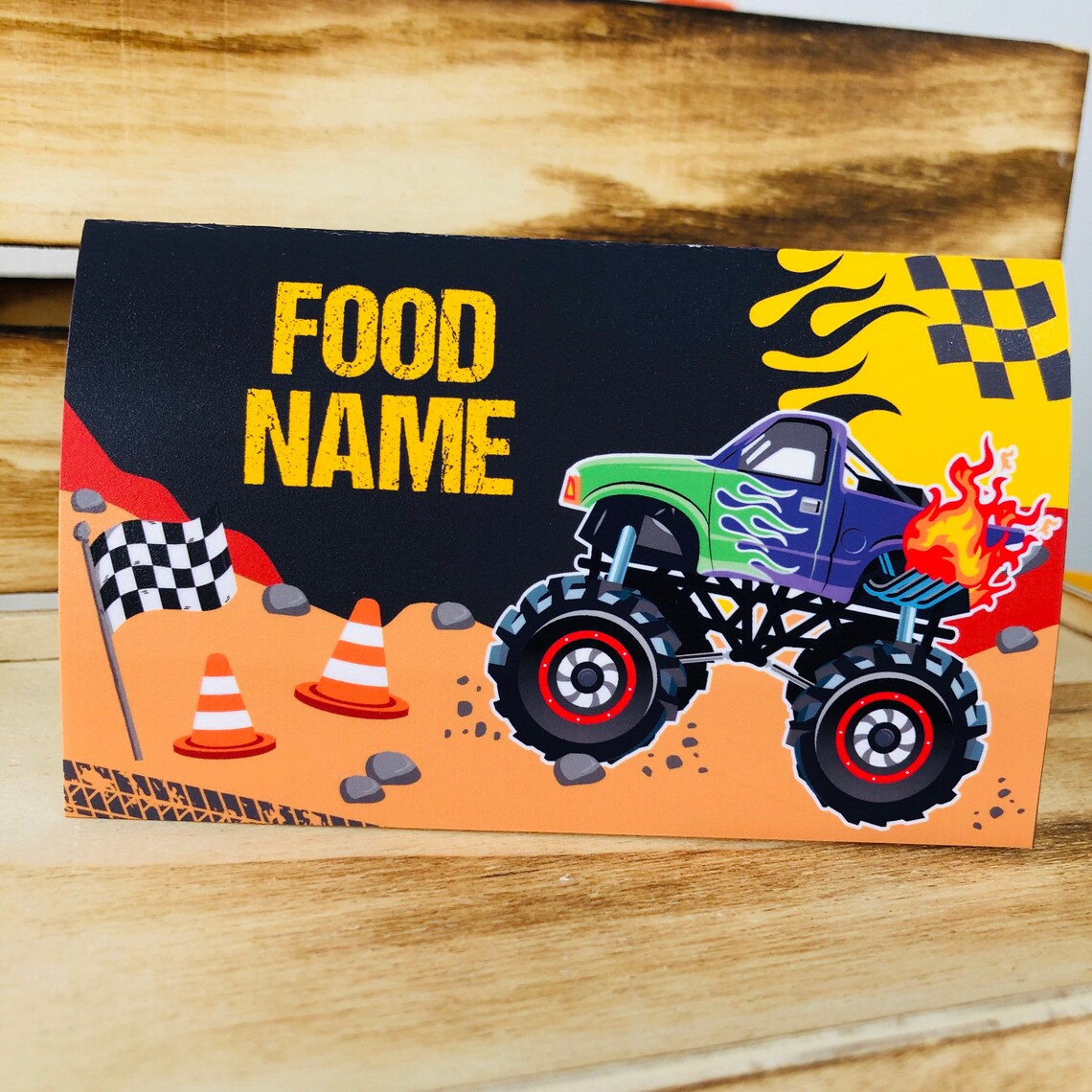 Monster Truck Food Label/ Monster Jam Food Tent Card/ Monster | Etsy