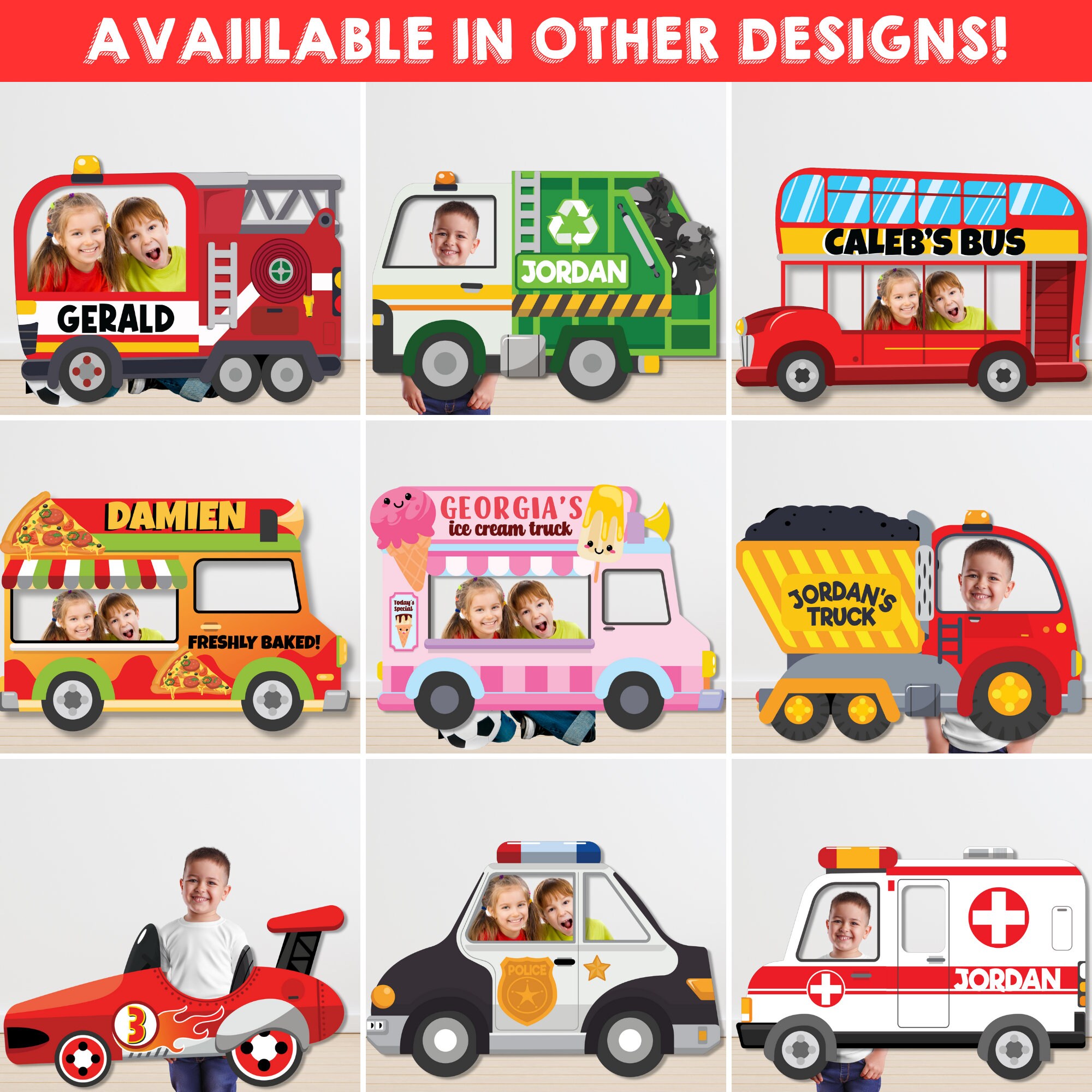 Red London Bus Photo Booth Frame, Editable Party Prop (printable) - Etsy