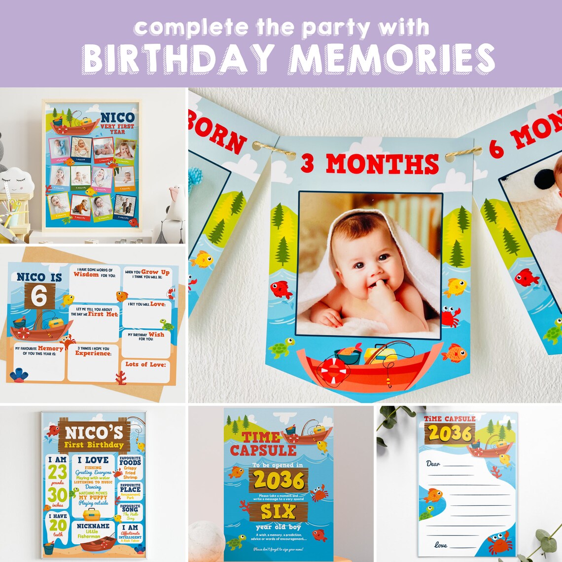 Fishing Party Games Pin the Fish Game Printable / Gone Fishing - Etsy