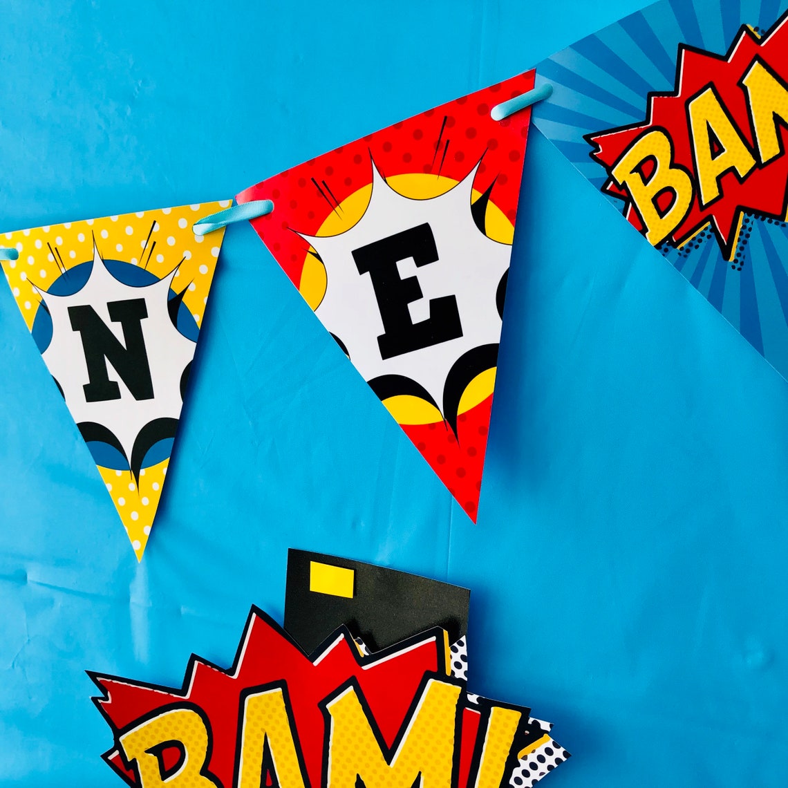 Superhero Boy Party Banner/ Superhero Kids Party Garland/ - Etsy