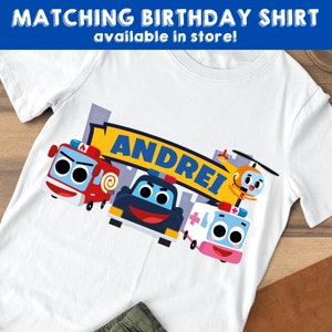 Super Rescue Team Birthday Cake Topper EDITABLE Printable | Police Car ...