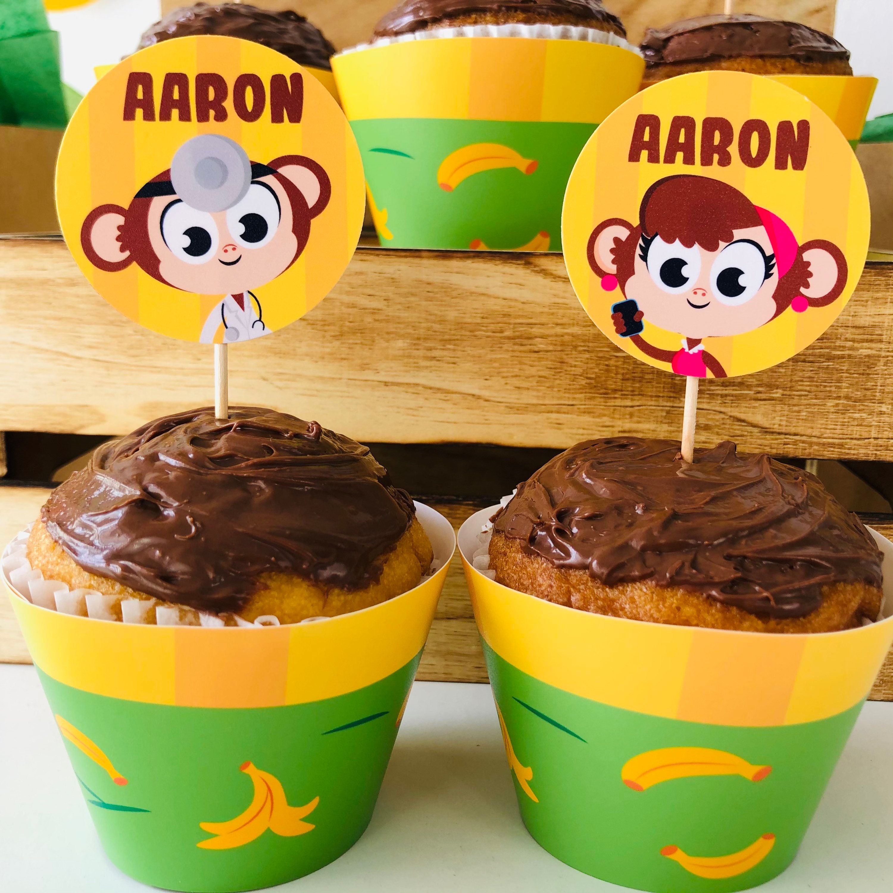 Five Little Monkeys Party Cupcake Topper/ 5 Little Monkeys Jumping on ...