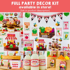 Farmers Market Fruits & Vegetables Signs EDITABLE Printable, Farmers ...