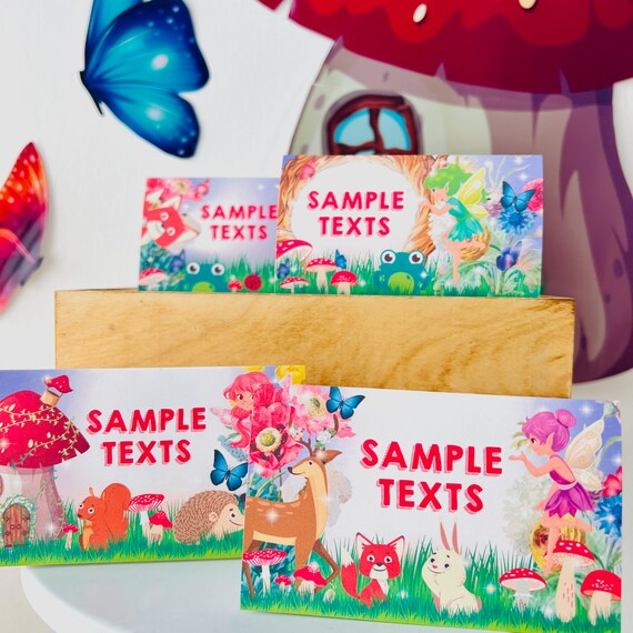 Enchanted Fairy Forest Party Food Labels EDITABLE Printable/ Fairy ...