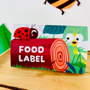 Bugs and Insects Party Food Labels | Editable Printable (digital ...