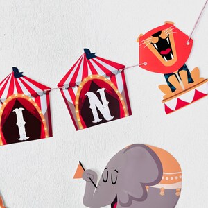 Circus the Big Top Birthday Banner EDITABLE Printable | Birthday ...