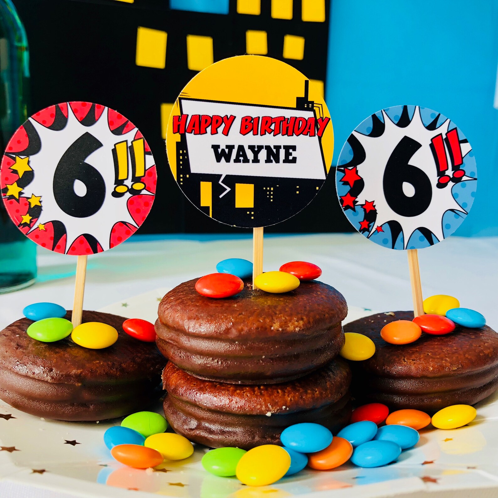 Superhero Birthday Party Kit, Editable Decorations (digital Download ...