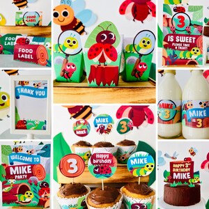 Bugs and Insects Party Decorations EDITABLE Printable Kit | Outdoor Bug ...