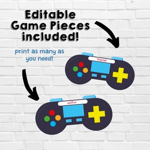 Video Game Party Game Pin the Game Console Game Printable/ Gamer Gaming ...