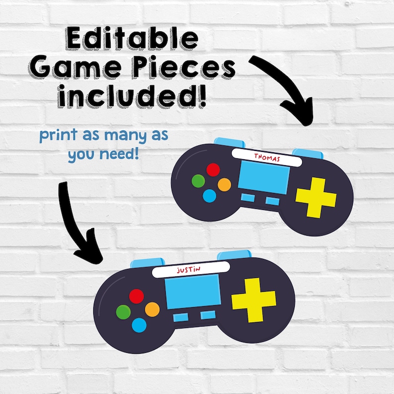 Video Game Party Game Pin the Game Console Game Printable/ - Etsy