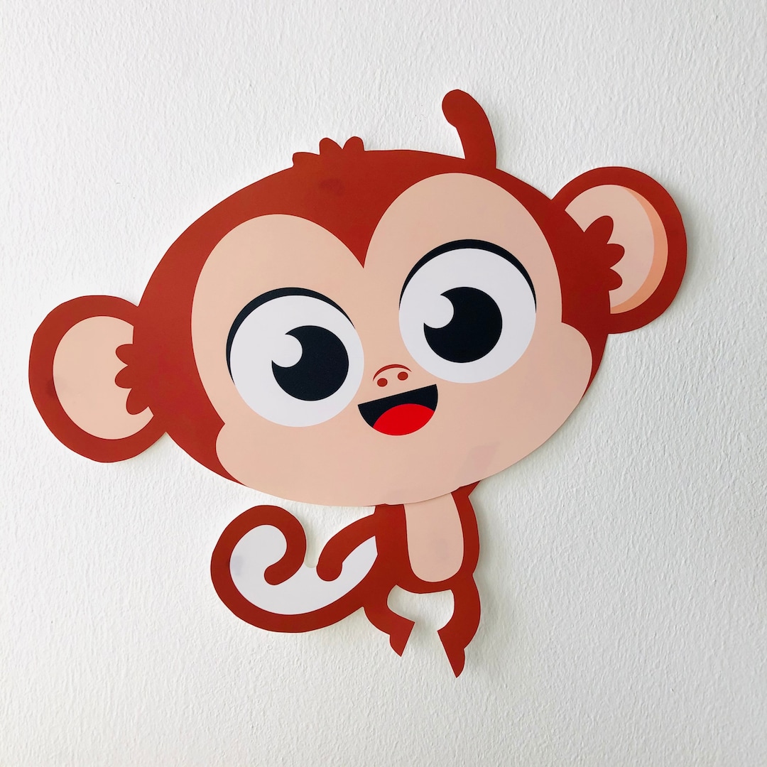 Five Little Monkeys Cut Out/ 5 Little Monkeys Jumping on the Bed Party Decor Printable - Etsy