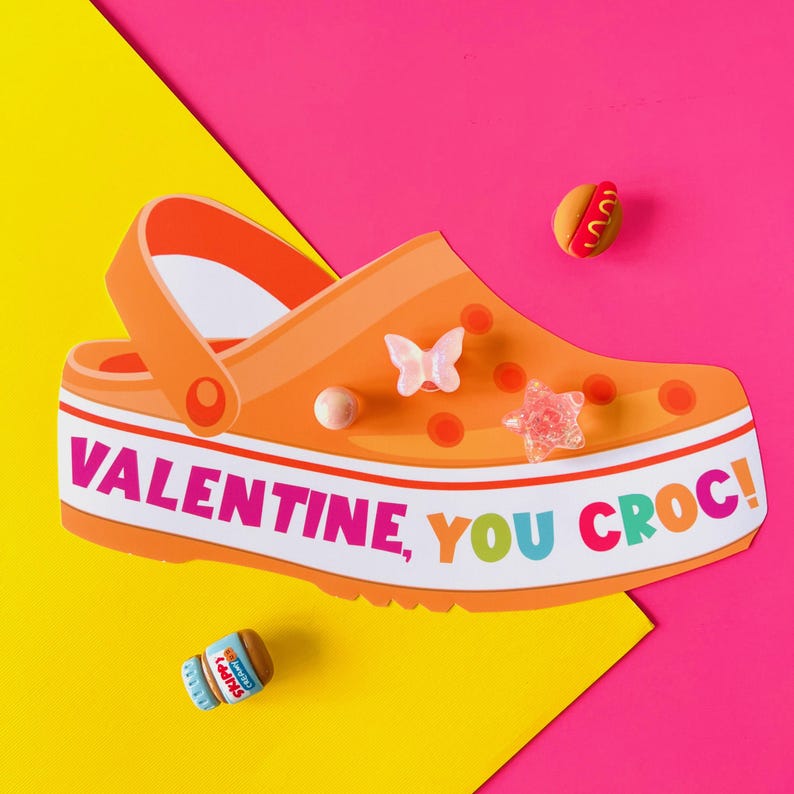 Crocs Jibbitz Valentine Cards Bundle Printable | Shoes Charms Holder ...