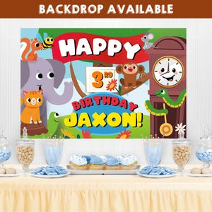 Hickory Dickory Dock Party Favor Box Template/ First Birthday Nursery ...