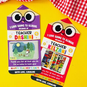 Teachers Day Gift Card Holder Printable Teacher Appreciation, Back to ...