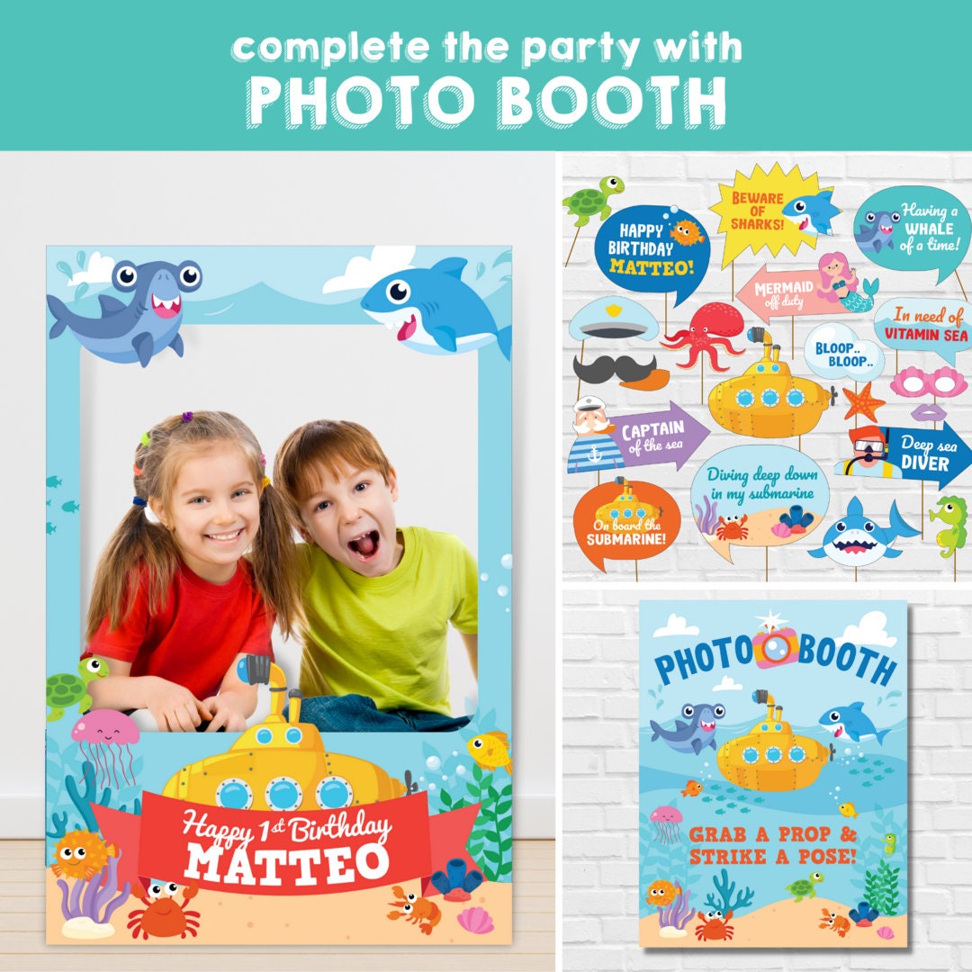 Under the Sea Birthday Banner, Ocean Party Printable (editable) - Etsy