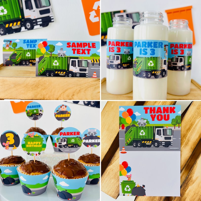 Garbage Truck Party Decorations Kit/ Trash Bash Waste - Etsy