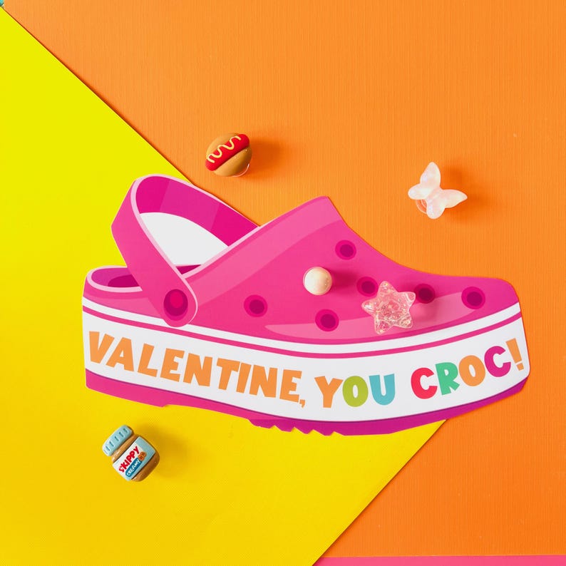 Crocs Jibbitz Valentine Cards Bundle Printable | Shoes Charms Holder ...