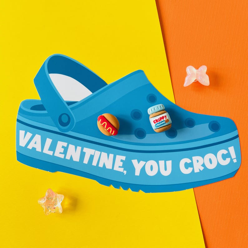 Crocs Jibbitz Valentine Cards Bundle Printable | Shoes Charms Holder ...
