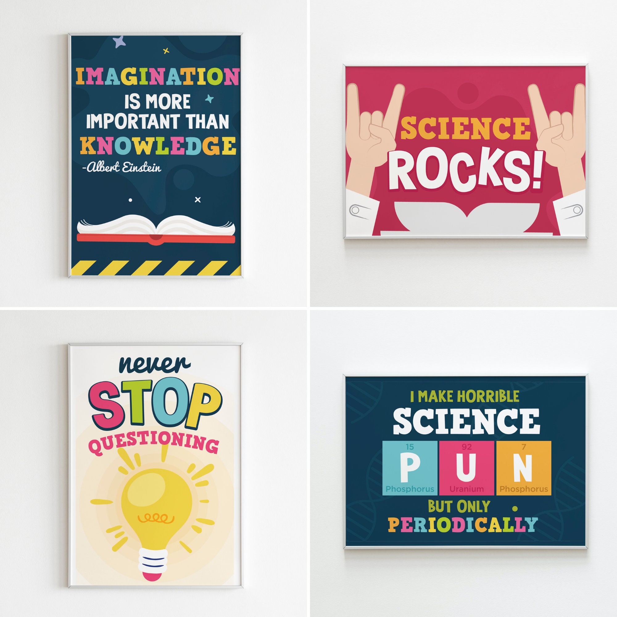Scientist Classroom Posters/ Science Party Signs Party Decorations ...