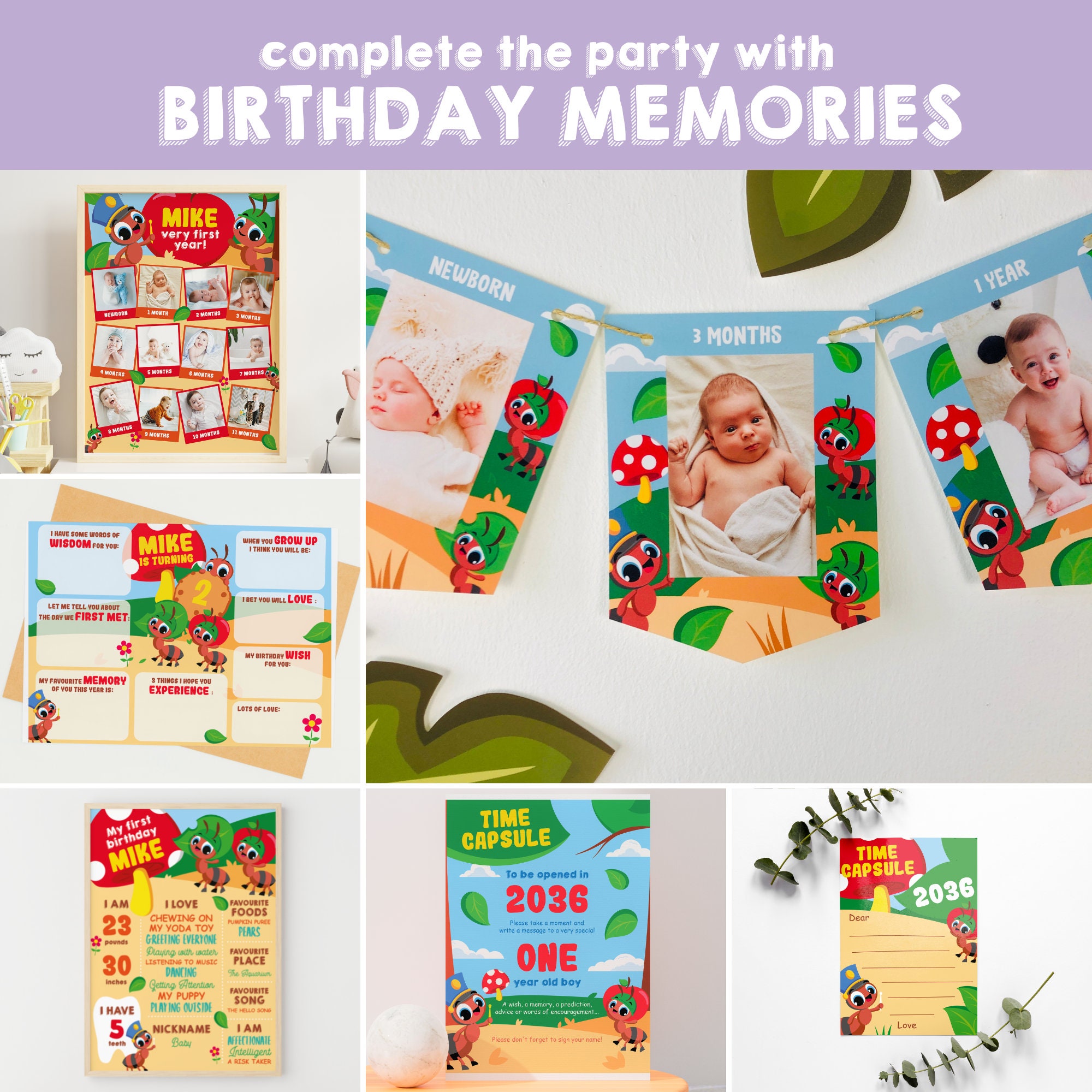 Ants Go Marching Party Welcome Sign Printable/ Cute Ants Party Sign ...