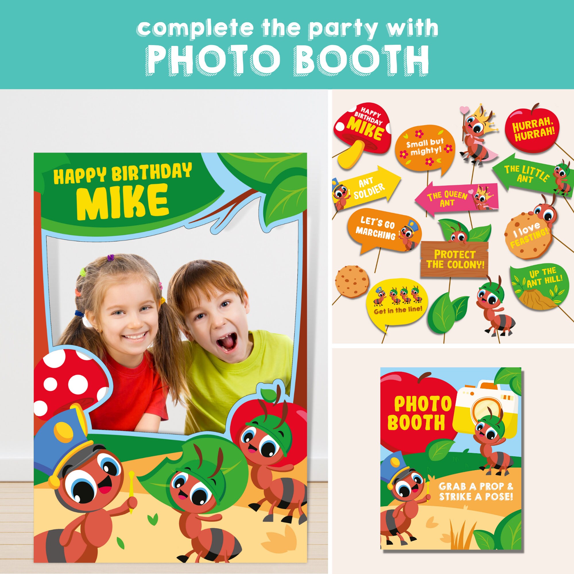 Ants Go Marching Party Welcome Sign Printable/ Cute Ants Party Sign ...