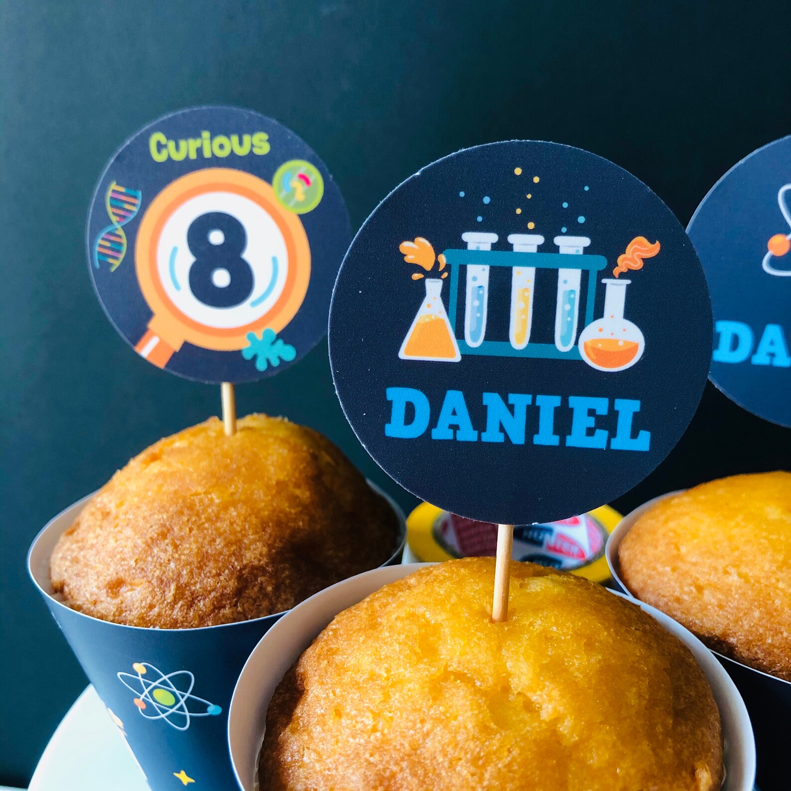 Mad Science Party Cupcake Toppers/ Scientist Party Cupcake | Etsy