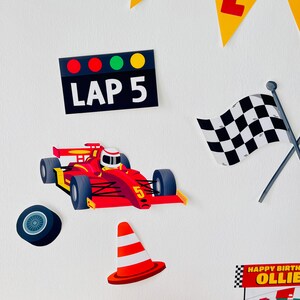 Car Racing Party Decorations Cut-outs Printable/ Race Car Party Decor ...