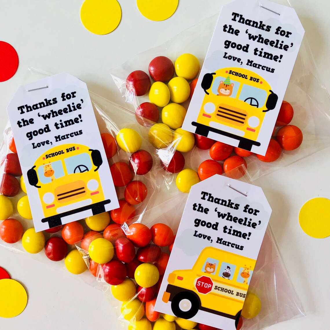 Wheels on the Bus Gift Tags/ Wheels on the Bus Gift Labels/ - Etsy