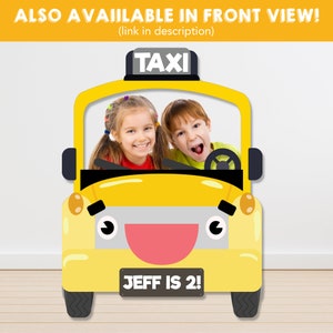 New York Taxi Photo Booth Frame EDITABLE Printable/ Yellow Cab Yellow ...