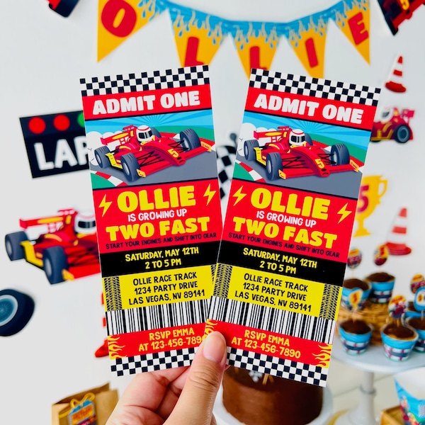F1 Ticket Printable - Etsy