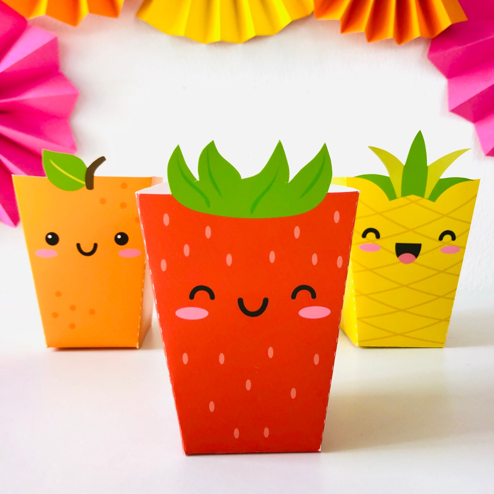 Tutti Frutti Popcorn Box/ Twotti Frutti Snack Box/ Cute Fruits - Etsy