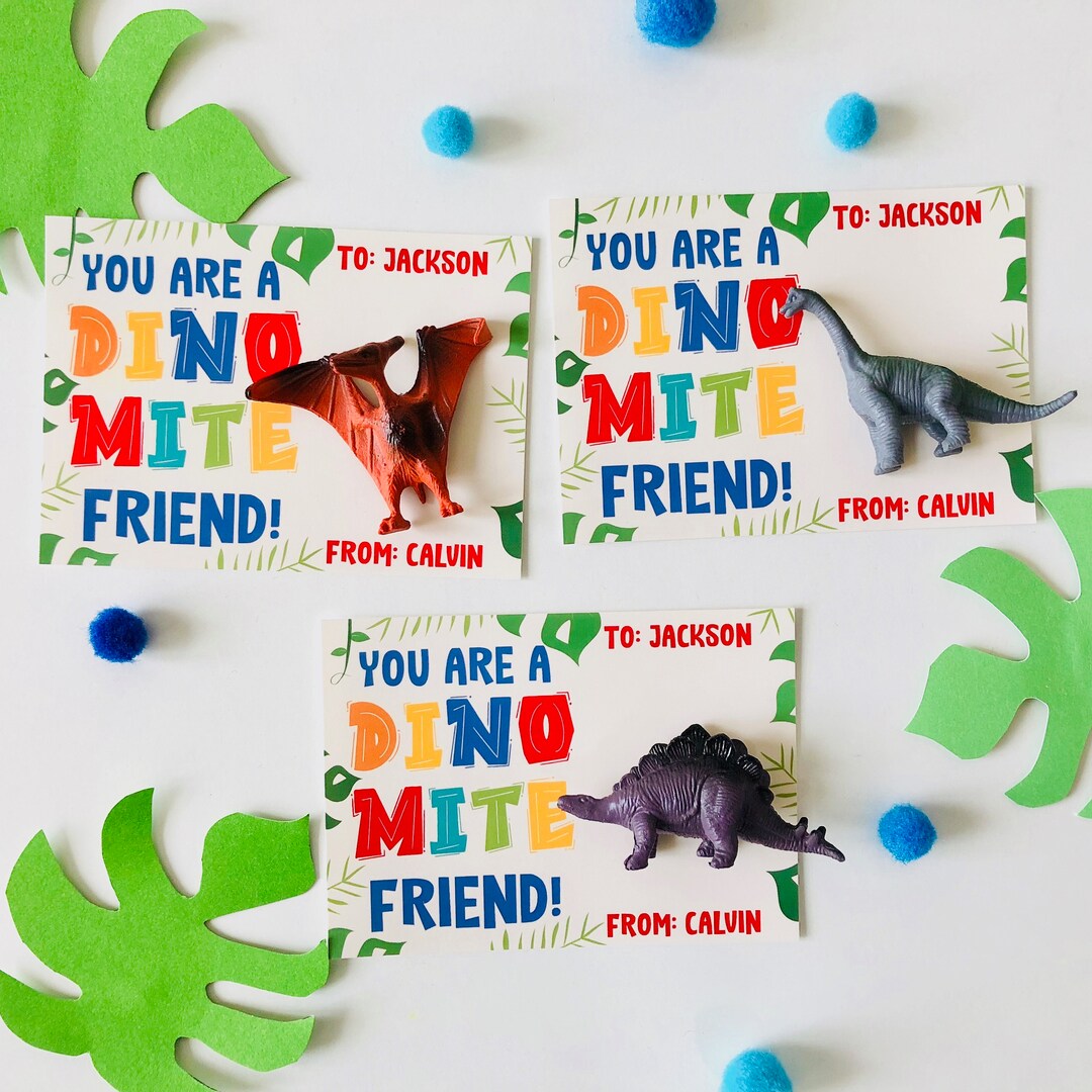 Dino-mite Printable/ Valentine Dinosaur Printable/ Dinosaurs - Etsy