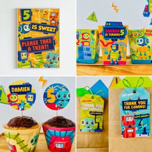 Robots Party Decorations EDITABLE Kit/ Robotics Science Lab Birthday ...