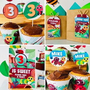 Bugs and Insects Party Decorations EDITABLE Printable Kit | Outdoor Bug ...