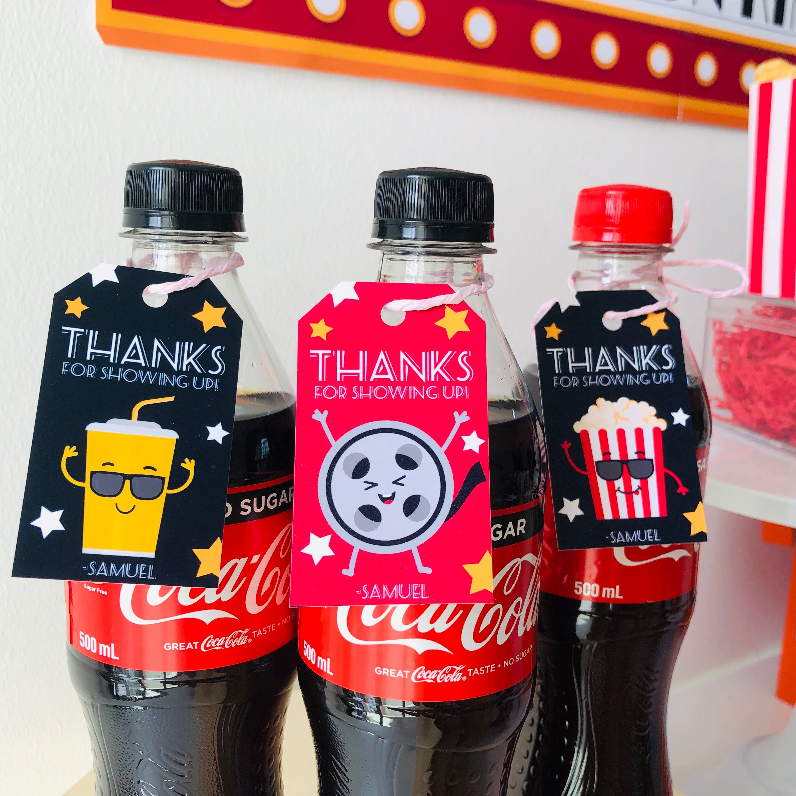 Movie Night Concession Stand Party Favor Tags/ Movie Night | Etsy